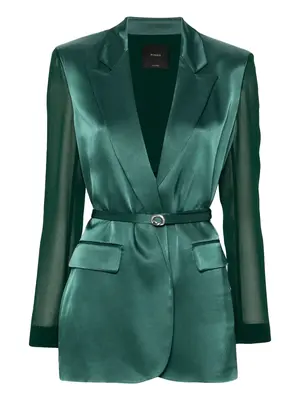 Pinko Satin Blazer - Green