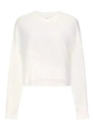 Loulou De Saison Anzor V-neck Cashmere Sweater - White