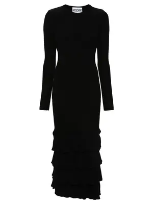 Moschino Ruffled Dress - Black