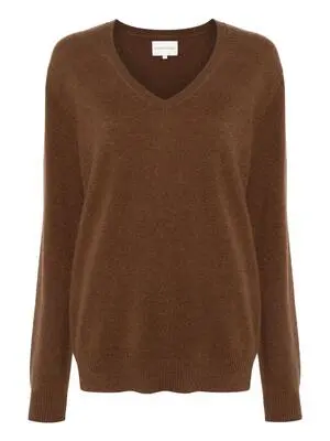 LOULOU DE SAISON LouLou De Saison Cashmere V-Neck Sweater