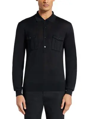 TOM FORD Jersey Polo Shirt - Black