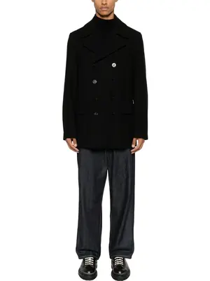 Gloverall Churchill Pea Coat - Black