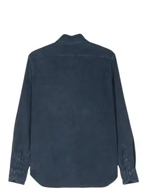 TINTORIA MATTEI 954 Corduroy Shirt Blue