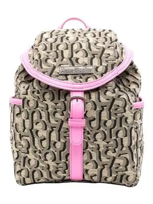 Acne Studios Mini Monogram Backpack - Neutrals