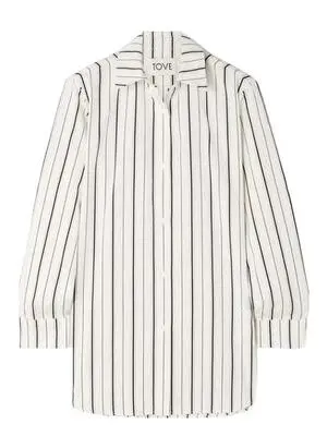 TOVE Damita Striped Cotton-poplin Shirt