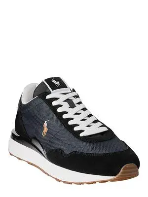 Polo Ralph Lauren Train 89 Suede Paneled Sneakers Black/multi