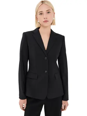 Theory Single-breasted Slim Blazer - Black