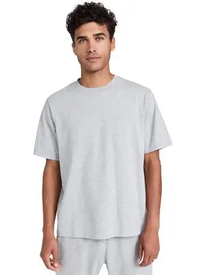Reigning Champ Mid-weight Jersey Tee - Heather Grey