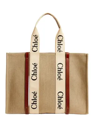 Chloé Large Woody Tote Bag - Brown