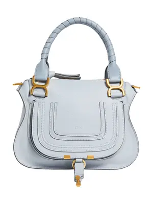 Chloé Chloé Small Leather Marcie Top-Handle Bag Blue
