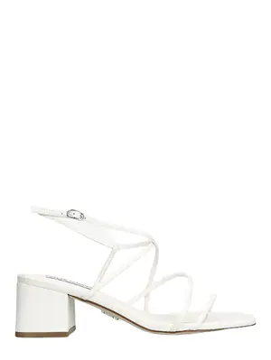 Steve Madden Remmi Strappy Faux-leather Sandals - White