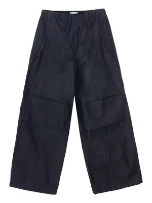 JIL SANDER Elasticated Denim Trousers - Grey