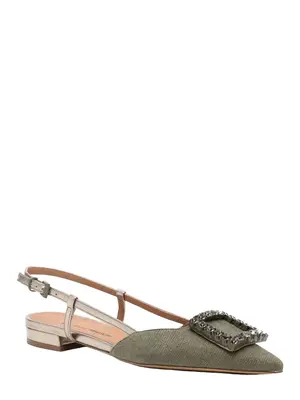 MADISON.MAISON Slingback Flats - Green