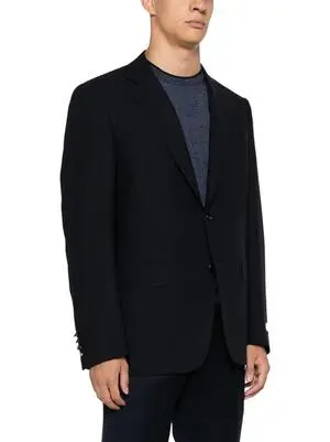 Canali Wool Blazer - Blue