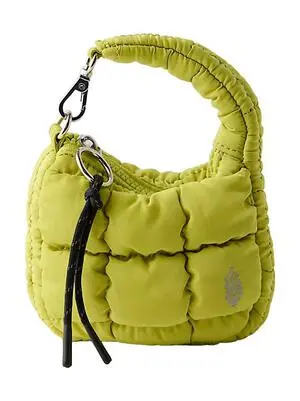 Free People Free People Quilted Micro Pouch Honeydew