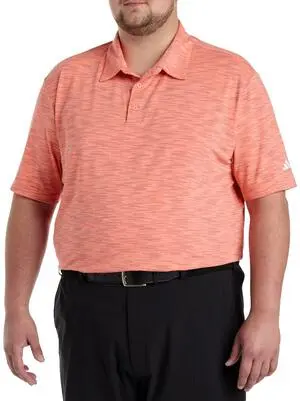 Adidas Spacedye Golf Polo Shirt - Coral Fusion