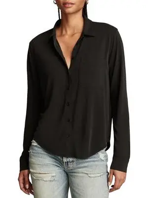 Lucky Brand Lucky Brand Sandwash Shirt Jet Black
