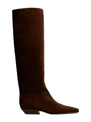 KHAITE Khaite Marfa Suede Knee High Boots