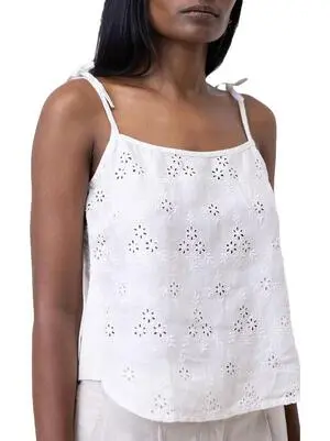 REISTOR Tie-up Camisole Top - Coconut White