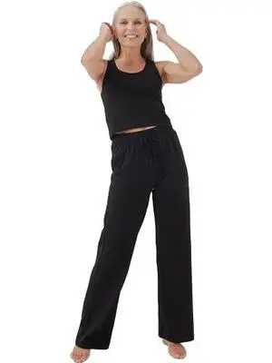 PACT Organic Cotton Cool Stretch Lounge Pant - Black