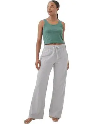 PACT Luxe Essential Wide Leg Pant Heather Grey