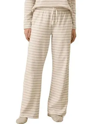 PACT Luxe Essential Wide Leg Pant Winter White Stripe
