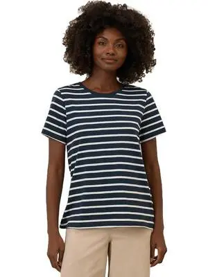 PACT Organic Cotton Softspun Crew Neck Tee - Monterey Stripe