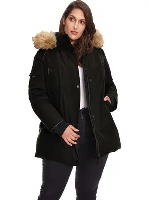 ALPINE NORTH Glacier Vegan Down Winter Parka Jacket - Black