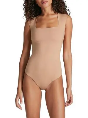 Commando Commando Neoprene Cap Sleeve Bodysuit Camel