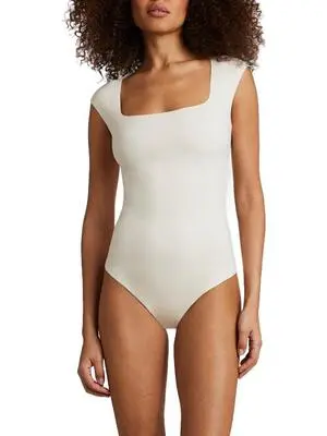 Commando Commando Neoprene Cap Sleeve Bodysuit Ivory