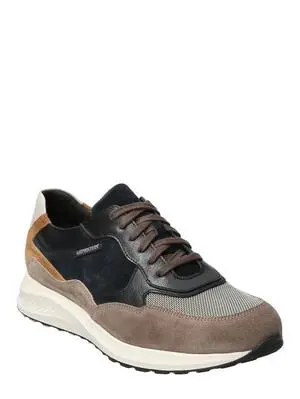 Mephisto Mephisto Driss Mixed Media Sneakers Warm Grey
