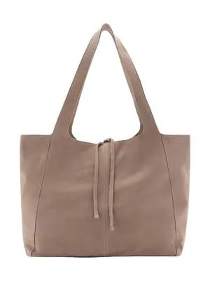 Mango MANGO Suede Shopper Sand