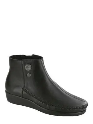 SAS SAS Jade Zip Bootie Black Leather