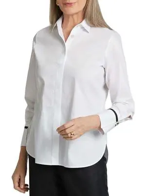 Foxcroft Foxcroft Iris Button-Up Shirt White