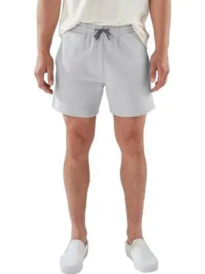 Robert Talbott French Terry Short Light Gray