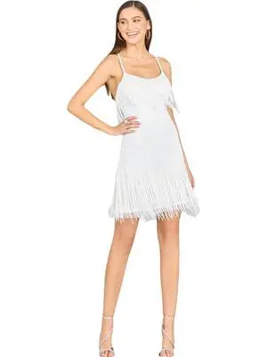LARA NEW YORK Fringe Dress - Ivory