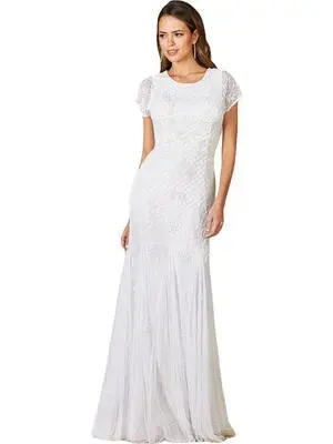LARA NEW YORK Gale Beaded Wedding Gown - Ivory