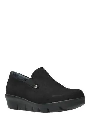 WOLKY Mesita Wedge Slip-on Sneaker - Black