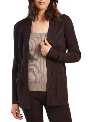 OYUN Oxford Cardigan - Acai