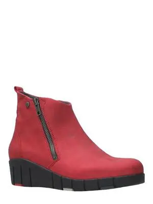 WOLKY Phoenix Zip-up Bootie - Dark Red