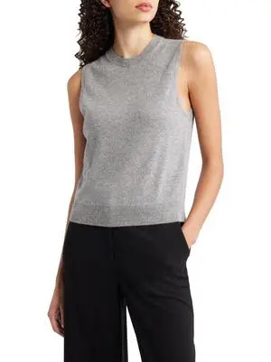 Theory Cashmere Sleeveless Sweater Husky