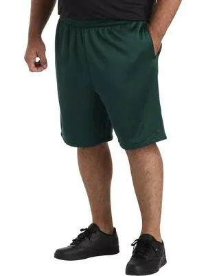 REEBOK Reebok Big & Tall Performance Fleece Shorts Collegiate Green Sld