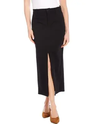 Karen Kane Chelsea Stretch Twill Skirt - Black