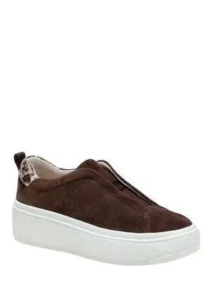 Linea Paolo Golde Platform Sneakers - Chocolate Brown/brown