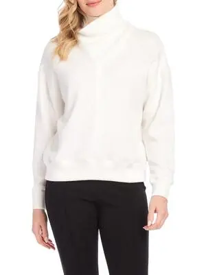 Karen Kane Faux Wrap Relaxed Sweater - Ivo