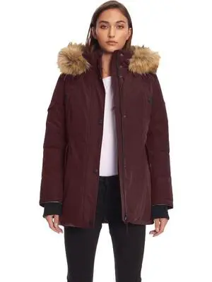 ALPINE NORTH Vegan Down Classic Winter Parka Jacket - Grape