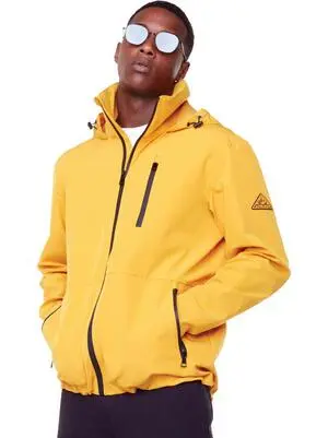 ALPINE NORTH Carmacks Midweight Rain Shell Jacket - Mustard