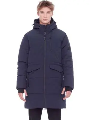 ALPINE NORTH Alpine North Jasper Vegan Down Winter Puffer Coat Navy