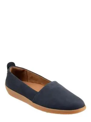 Softwalk SoftWalk® Deva Flat Navy Nubuck