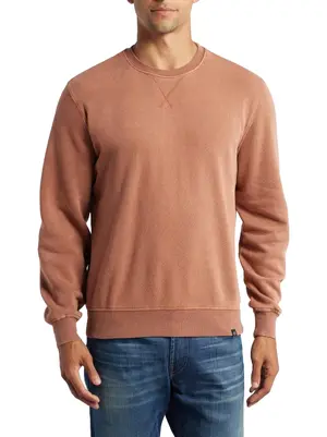 THREADS 4 THOUGHT Mineral Wash Fleece Sweatshirt - Pecan